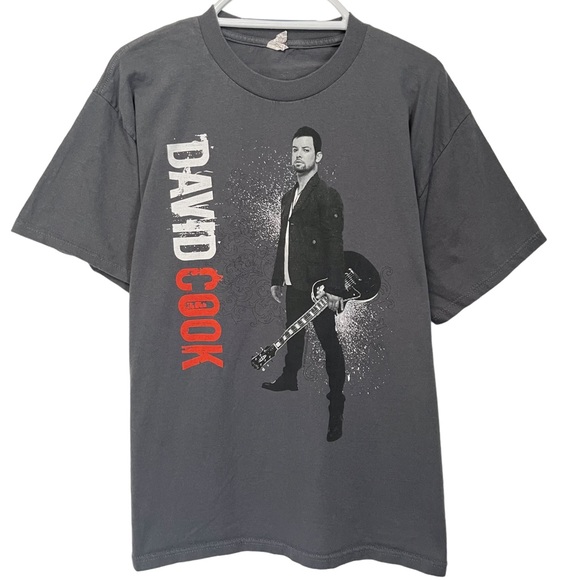 Alstyle | Shirts | David Cook Tour Tee 209 Rock Concert Merch Grey ...